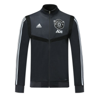 19/20 Manchester United Dark Gray High Neck Collar Training Jacket ...
