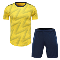 Arsenal Style Customize Team Yellow Soccer Jerseys Kit(Shirt+Short ...