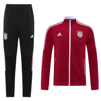 Bayern Munich Training Kit (Jacket+Pants) Red&Black 2021/22 | MineJerseys