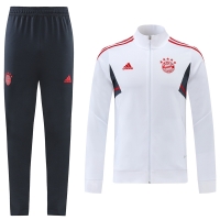 Bayern Munich Training Kit (Jacket+Pants) White 2022/23 | MineJerseys