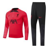 Liverpool Zipper Sweat Kit(Top+Pants) Red 2022/23 | MineJerseys