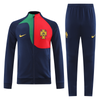 Portugal Training Jacket Kit (Jacket+Pants) Navy Replica 2022 | MineJerseys