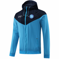 Napoli Windbreaker Hoodie Jacket Blue 2022/23 | MineJerseys