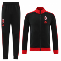 AC Milan Training Jacket Kit (Top+Pants) Black 2023 | MineJerseys